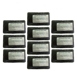 pcs outdoors black and white odorless trap wax - 1lb bars (10, black)