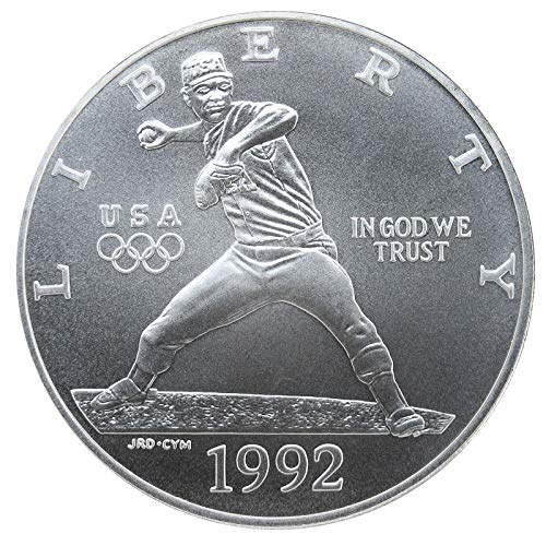 1992 D Olympic Baseball Commemorative Silver Dollar $1 Brilliant Uncirculated US Mint