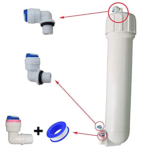 HUINING RO Membrane Housing for Residential Reverse Osmosis Membrane Water Filter Cartrige Replacement for Home Drinking Water Filtration System Household