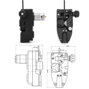 Mig Welder Roll Wire Feed Motor DC 24V 15W Soldering Wire Feeder Machine Welder Flux Core Wire Automatic Feed 0.8/1.0mm