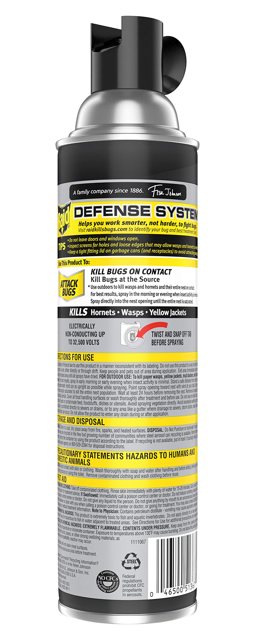 Raid Wasp and Hornet Killer, 17.5-Ounce (Pack - 6)