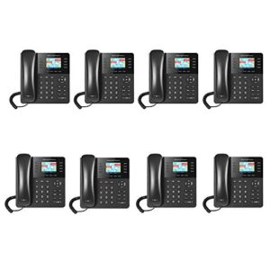 grandstream gxp2135 8-pack ip phone enterprise high performance 8lines with 4 sip accounts, hd audio