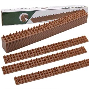 hausse 16.5ft bird spikes, squirrel small birds pigeons repellent spikes for outdoor, wall, fence (set of 12)