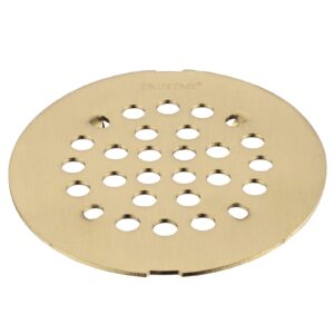 TRUSTMI 4-1/4 Inch Snap-in Shower Floor Drain Replacement Cover, Brushed Gold