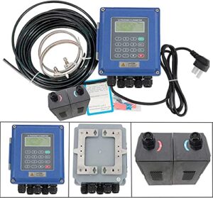 hfbte ts-2-ht ultrasonic flow meter flowmeter dn25~100mm tuf-2000b small high temp transducer -30~160c