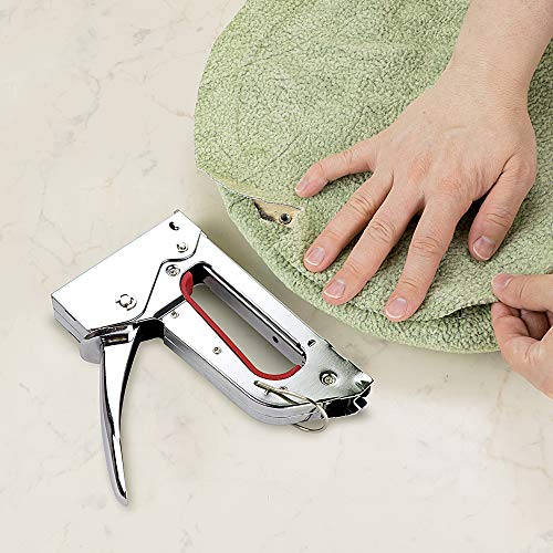 Hand Staple Gun Kit, KeLDE Light Stapler Tacker fit JT21 Staple, Includes 1500pcs 1/4, 5/16, 3/8 Inch Staples Set for Upholstery, DIY, Furniture, Material Repair, Carpentry