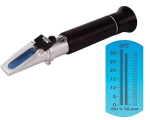 rhb-32sg atc beer 0-32% brix wortsg:1.000-1.130 optical refractometer beer wort and wine refractometer