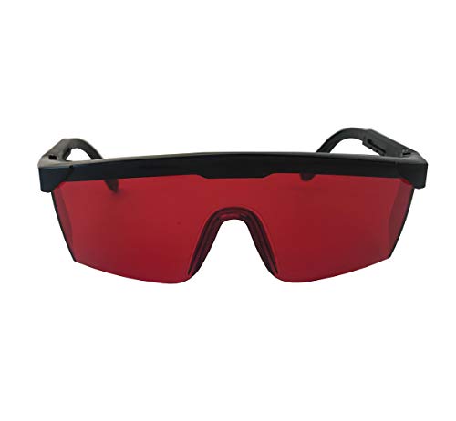 Laser Light Safety Glasses Eye Protection Goggles Laser Protection Glasses Goggles OD 4+ Red Color For Typical 200~540nm Blue Violet Green Laser Engraving Cutting Machine