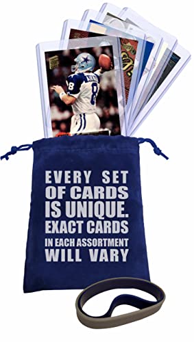 Troy Aikman Football Cards (5) Assorted Bundle - Dallas Cowboys Trading Card Gift Set