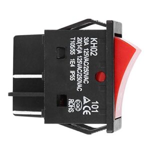 ON-Off 4 Pin Rocker Boat Switch,30A Welder Welding Machine 4-Pin Boat Type ON/OFF Rocker Switch,IP65 Waterproof and Dustproof(1PCS)