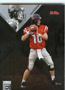 2017 panini elite draft picks #34 eli manning ole miss rebels football card