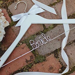 Bridal Hanger, Bride Hanger, Wedding Hanger, White