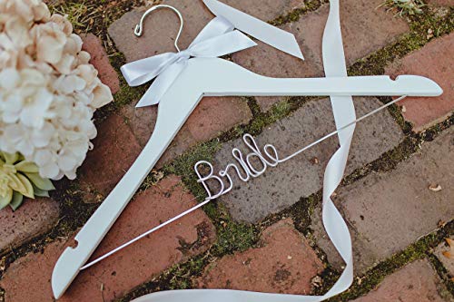 Bridal Hanger, Bride Hanger, Wedding Hanger, White