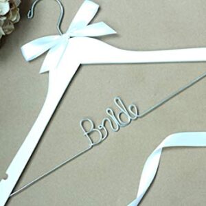 Bridal Hanger, Bride Hanger, Wedding Hanger, White