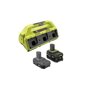 Ryobi 18-Volt ONE+ Super Charger Kit with 2 Batteries - P1820 - (Bulk Packaged)