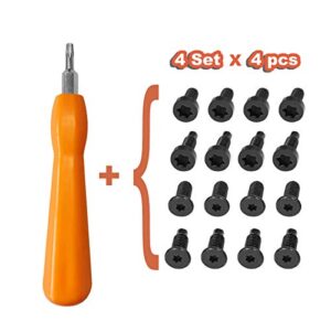 doorbell replacement security screws and screwdriver kit, suitable for all doorbells, including video doorbell, video doorbell 2, pro and elite, doorbell screwdrivers, for battery replacement