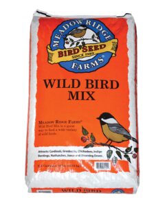 meadow ridge farms wild bird seed mix, 40-pound bag