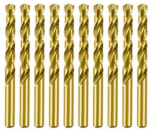 hss cobalt drill bit set 9/32 inch 10pcs m35 jobber length twist steel metal drill bits