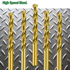 HSS Cobalt Drill Bit Set 9/32 Inch 10Pcs M35 Jobber Length Twist Steel Metal Drill Bits