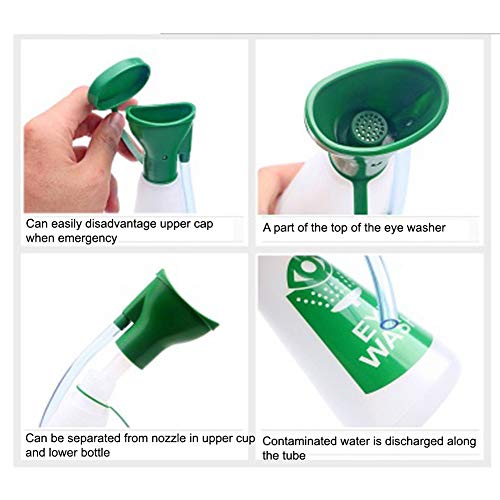 Eye Cup 300ml Korea Tritan Copolyester (BPA Free) Portable Emergency Removal Foreign Matter Eye Clean System with Pressing Pipet Eye Wash +Eye Wash Cup