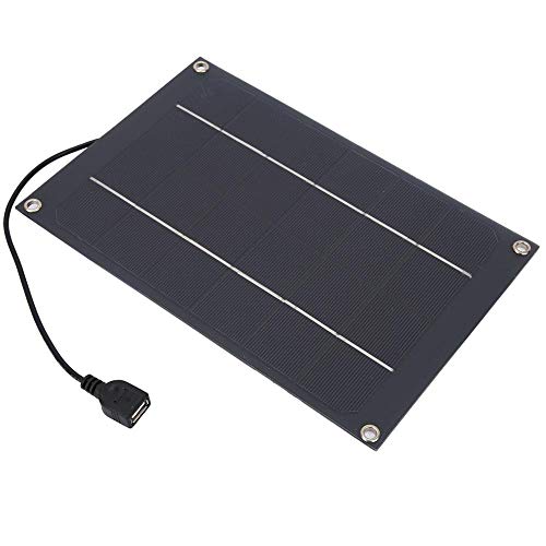 Alomejor Solar Panel Charger, 6W 6V Phone Solar Charger with USB Ports Portable Waterproof Foldable Solar Panel for Smart Phones Tablets Outdoor Travel