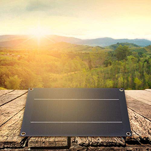 Alomejor Solar Panel Charger, 6W 6V Phone Solar Charger with USB Ports Portable Waterproof Foldable Solar Panel for Smart Phones Tablets Outdoor Travel