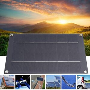 Alomejor Solar Panel Charger, 6W 6V Phone Solar Charger with USB Ports Portable Waterproof Foldable Solar Panel for Smart Phones Tablets Outdoor Travel