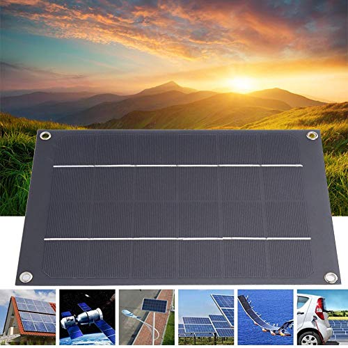 Alomejor Solar Panel Charger, 6W 6V Phone Solar Charger with USB Ports Portable Waterproof Foldable Solar Panel for Smart Phones Tablets Outdoor Travel