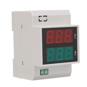 YWBL-WH Ammeter,Power Meter Digital Energy Meter LED Active Multi-Functional Power Meter for Measuring The AC Voltage and Current Din Rail with LED Display(AC80-300/100A)