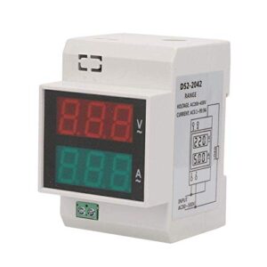 YWBL-WH Ammeter,Power Meter Digital Energy Meter LED Active Multi-Functional Power Meter for Measuring The AC Voltage and Current Din Rail with LED Display(AC80-300/100A)