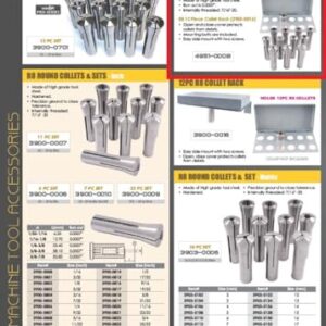 HHIP 4951-0008 11 Piece R8 Collet Set and 12 Piece Collet Rack