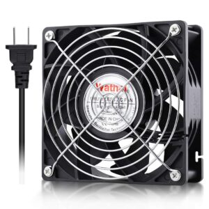 wathai ec industrial case fan 120mm x 38mm ball bearing ac 110v 115v 120v 220v 240v brushless cooling fan