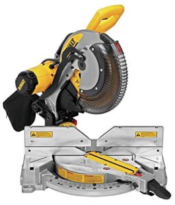 dewalt miter saw, 12-inch, double bevel, compound, xps cutline, 15-amp (dws716xps)