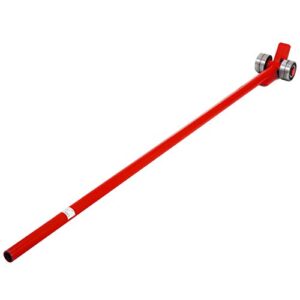 BestEquip 3T Prylever Bar 6600 Lbs Capacity Steel Pry Lever Bar Heavy Duty with Wheels Prylever with 5FT Length Handle