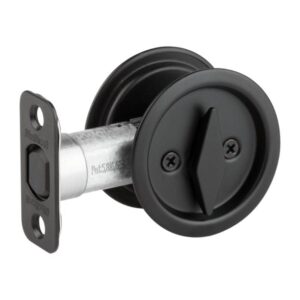 kwikset 335-514 privacy pocket door locks, matte black