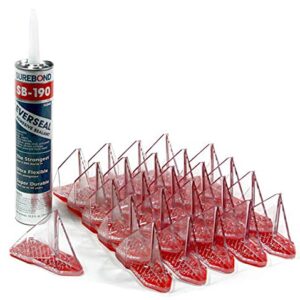 SnowBreaker Snow Guards 25 Pieces for Metal Roofs (Peel and Stick)