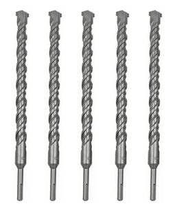 sds-plus rotary hammer rock drill bit 5pcs 5/8 in.x 6 in. carbide tip drill mason concrete bricks