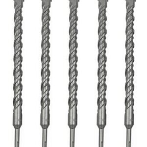 SDS-Plus Rotary Hammer Rock Drill Bit 5Pcs 5/8 in.x 6 in. Carbide Tip Drill Mason Concrete Bricks