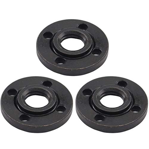 ApplianPar Pack of 3 Angle Grinder Metal Outer Flange Lock Nut 5/8-11 for Dewalt Milwaukee Makita Black & Decker