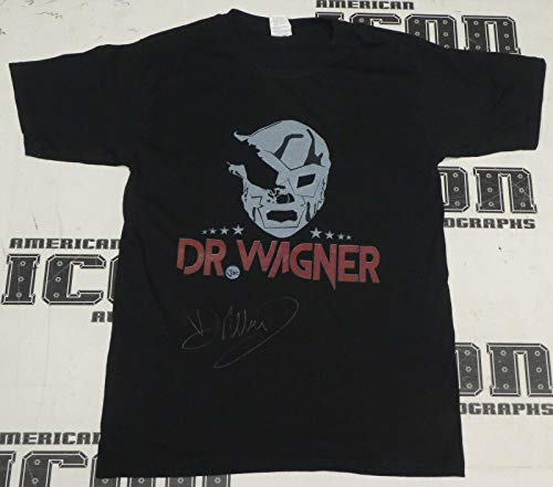 Dr. Wagner Jr. Signed Shirt BAS COA AAA CMLL New Japan Pro Wrestling Lucha Libre - Autographed Wrestling Miscellaneous Items