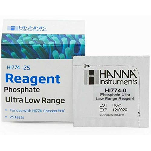 Hanna Instruments HI774-25 Phosphate Ultra Low Range Checker HC Reagents (25 Tests) by wwG Store