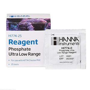 Hanna Instruments HI774-25 Phosphate Ultra Low Range Checker HC Reagents (25 Tests) by wwG Store