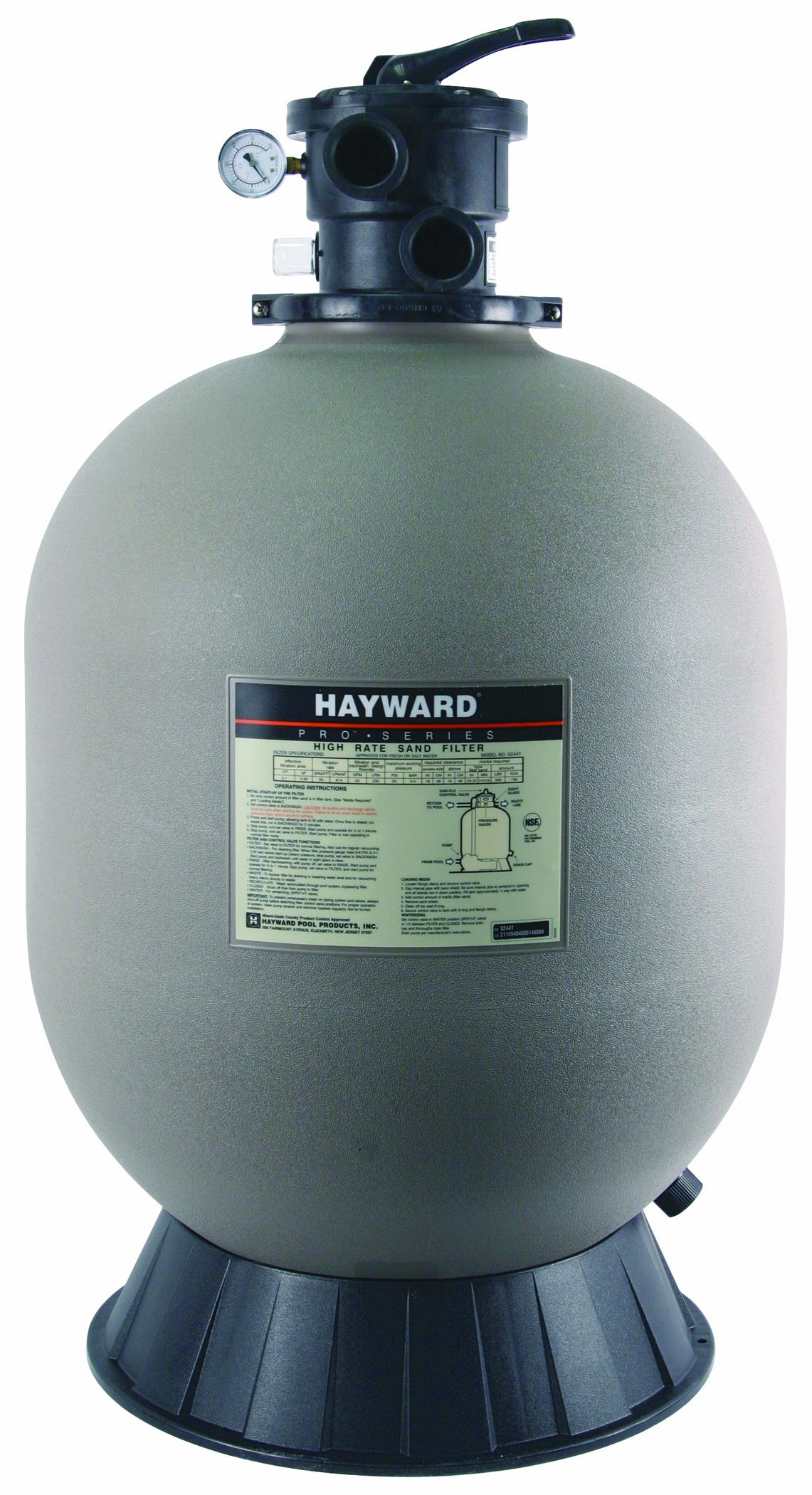 Hayward W3S310T2 Pool Sand Filter, 30 Inch, Tan