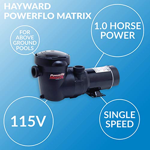 Hayward W3SP1592 PowerFlo Matrix Above-Ground Pool Pump, 1 HP