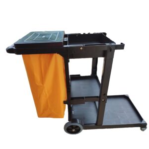 Simpli-Magic 79191 Janitorial Cart, Commercial, Black