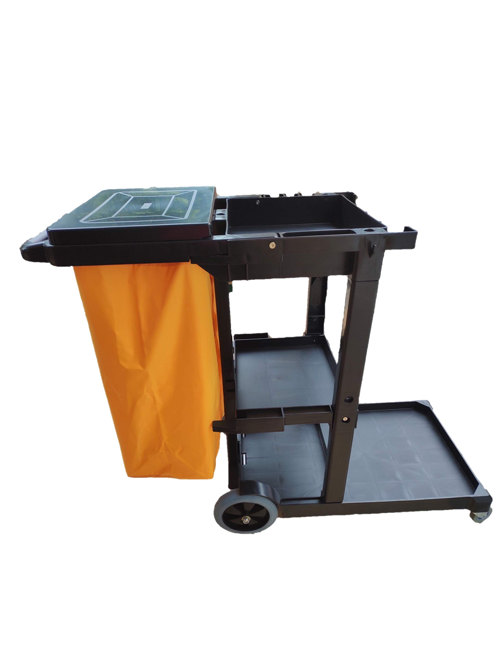 Simpli-Magic 79191 Janitorial Cart, Commercial, Black