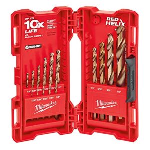 milwaukee 48-89-2331 15 piece cobalt red helix kit