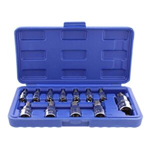 ABN Torx Plus Socket Set Star Bit Set, 5 Star Tamper Proof Torx Bit Set – 12-Piece Torx Set