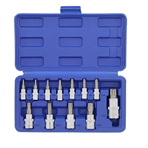 ABN Torx Plus Socket Set Star Bit Set, 5 Star Tamper Proof Torx Bit Set – 12-Piece Torx Set