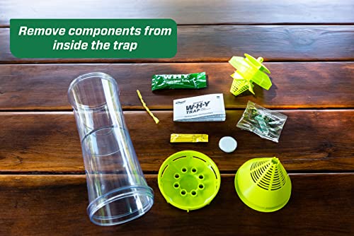 RESCUE! WHY Trap for Wasps, Hornets, & Yellowjackets – Hanging Outdoor Trap - 3 Traps